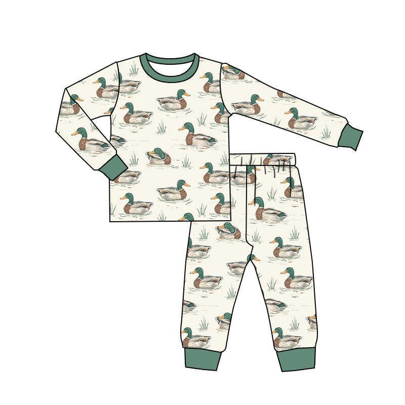 pre order western clothes duck print pajama set boy ...