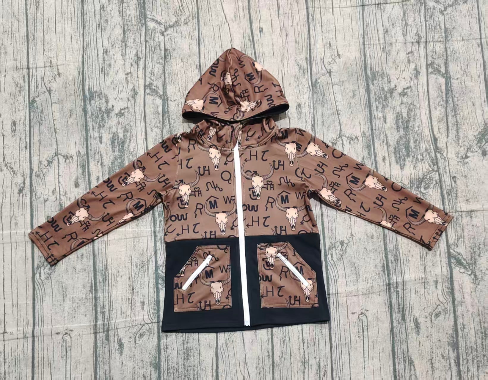 pre order long sleeve cattle cows zip jacket – MiniSoulBoutiqueClothing