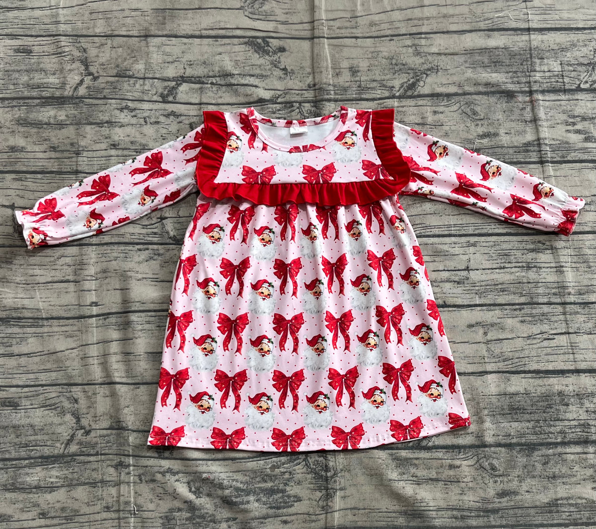 pre order christmas red bow santa dress – MiniSoulBoutiqueClothing