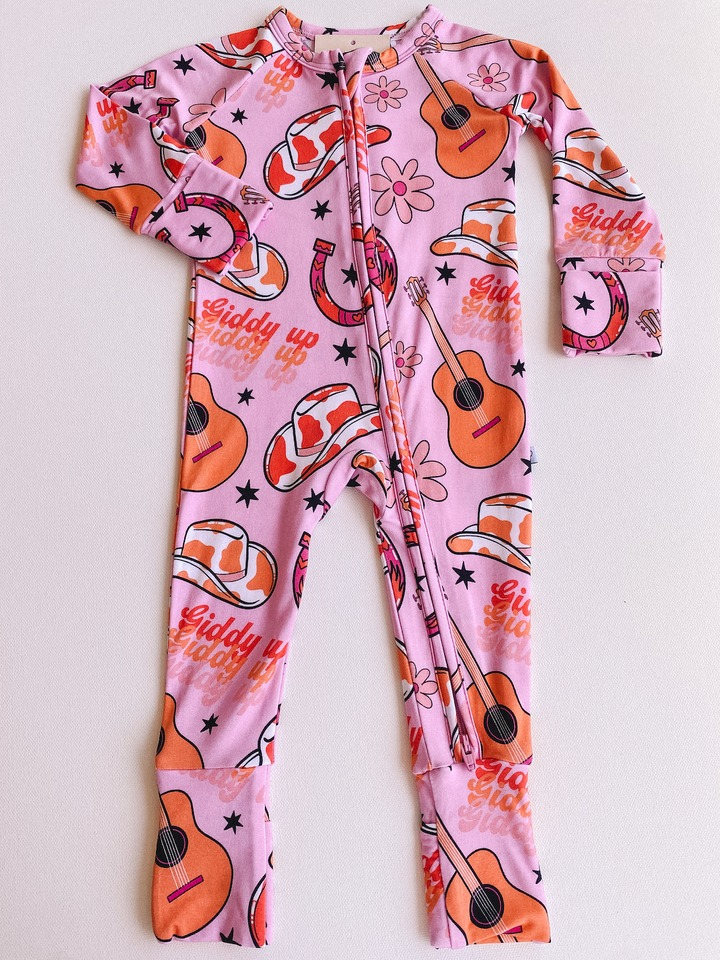 Pre order giddy up cowgirl sleeper baby clothes – MiniSoulBoutiqueClothing