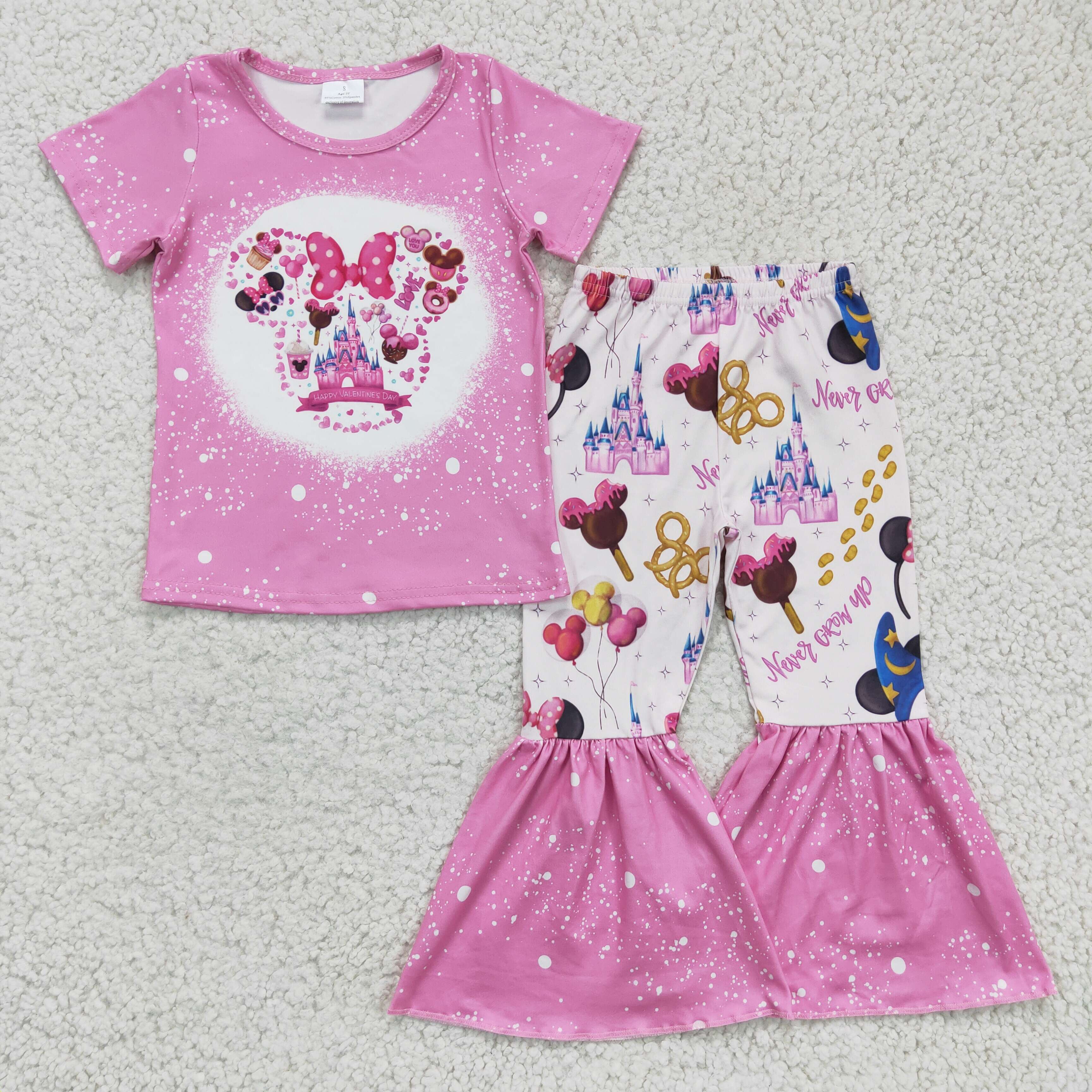 kids clothing pink park hopper never give up – MiniSoulBoutiqueClothing